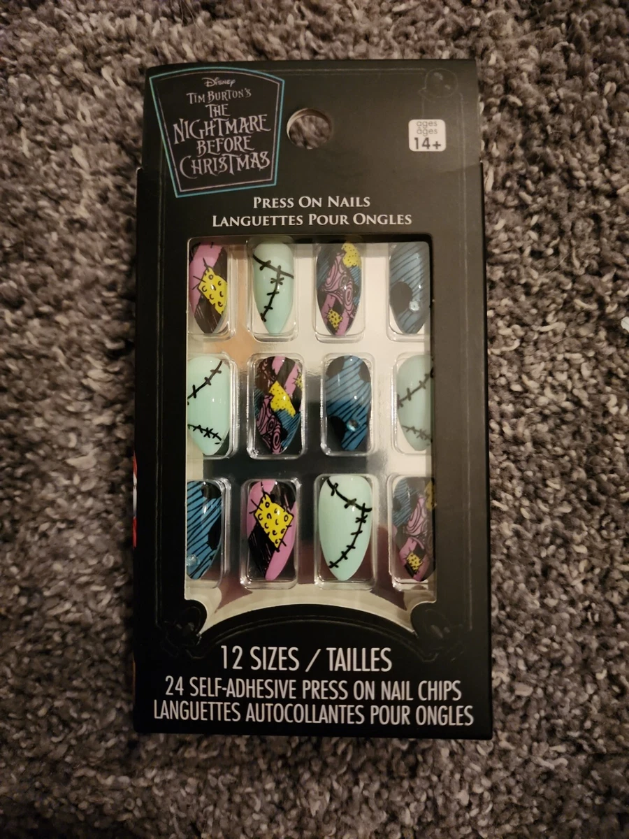 Nightmare Before Christmas Sally Nail Designs
