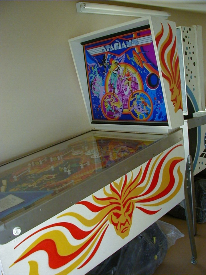 Full-size pinball machine, The Atarians, never on location, complete ...