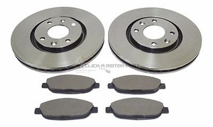 PEUGEOT 308 CC 1.6 HDi 2007-2015 FRONT 2 BRAKE DISCS AND PADS SET NEW ...