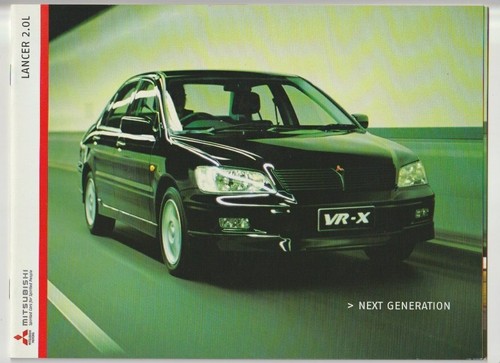 2002 MITSUBISHI CG LANCER 2.0L VRX EXCEED Australian 16p Brochure & 8p ...