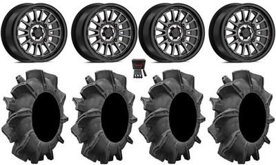 Valor V14 14" Wheels Dark Tint 32" Assassinator Tires Pioneer 1000 ...