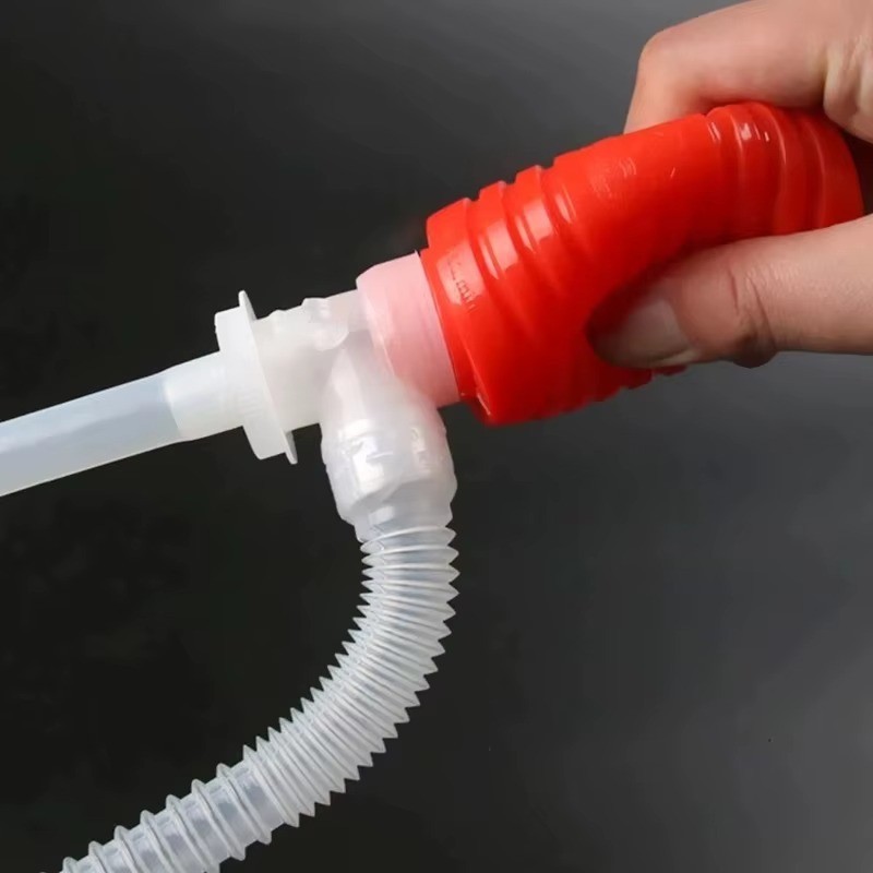 Manual Hand Syphon Siphon Pump - Liquid Transfer Water Petrol & Diesel ...