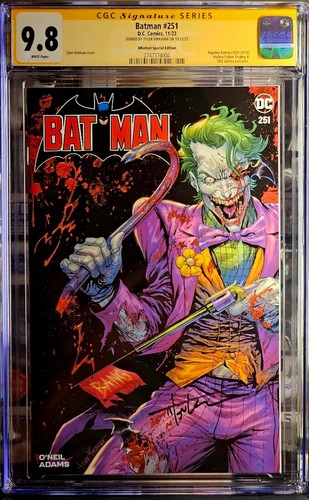 Batman #251 Battle Damage Joker Tyler Kirkham trade CGC 9.8 Signed | eBay