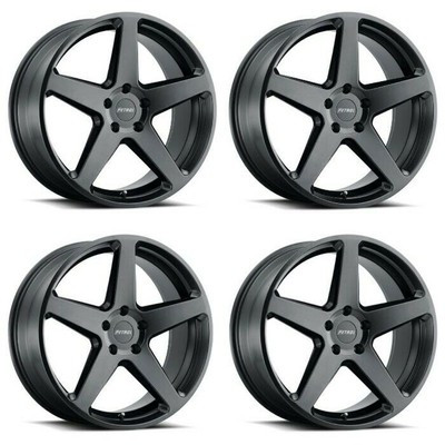 Set 4 Petrol P2C 18x8 5x4.5 Semi Gloss Black Wheels 18" 40mm Rims | eBay