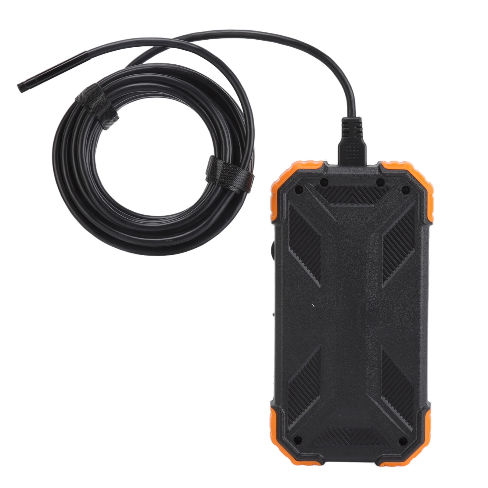 (Orange)5.5mm Lens Borescope Camera 4.3in IPS Screen IP67 Waterproof ...