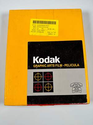 Kodak 8x10 100 sheets Kodalith ortho film 4556, type 3 graphic arts ...