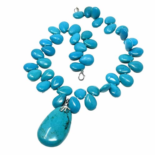 Vintage Sterling Silver 925 Stauer Turquoise Tear Drop Pear Beaded ...