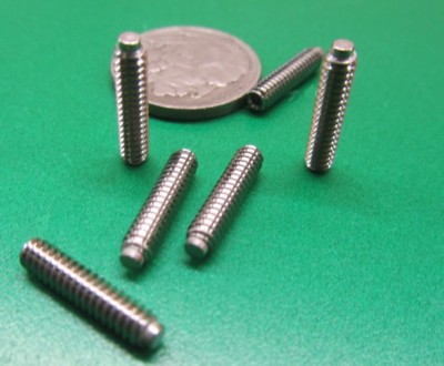 Stainless Steel Dog Point Set Screws, Extended Tip, 6-32 x 5/8" Length ...