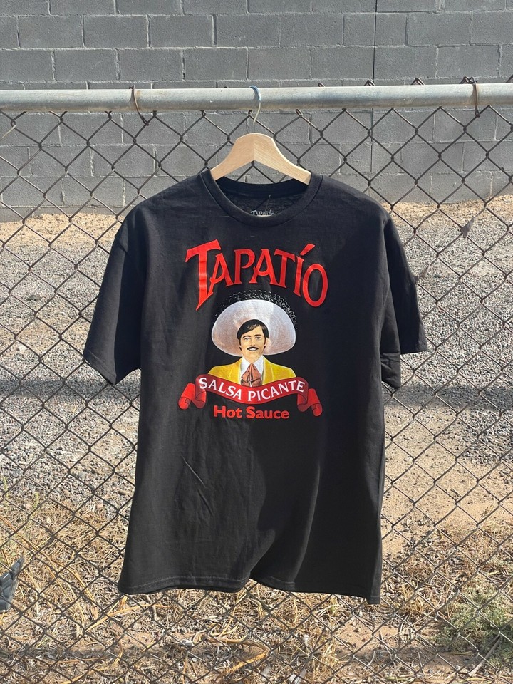 Tapatio Logo Salsa Picante Hot Sauce T-Shirt - Black Large | eBay