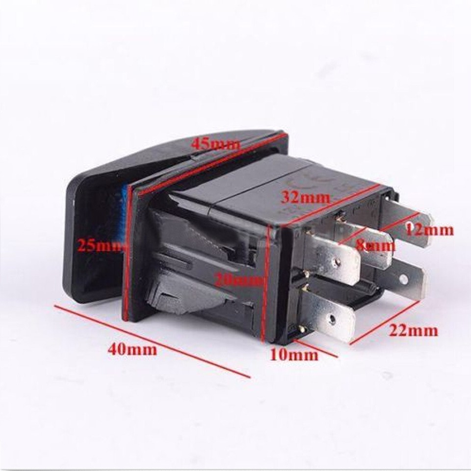 12V 20A Bar Carling Bar Rocker Switch Blue LED Rear Lighted Car Boat ...