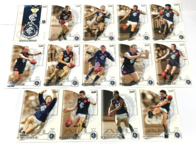 2002 SELECT AFL EXCLUSIVE TRADING CARD FULL BASE CARD TEAM SET-CARLTON ...