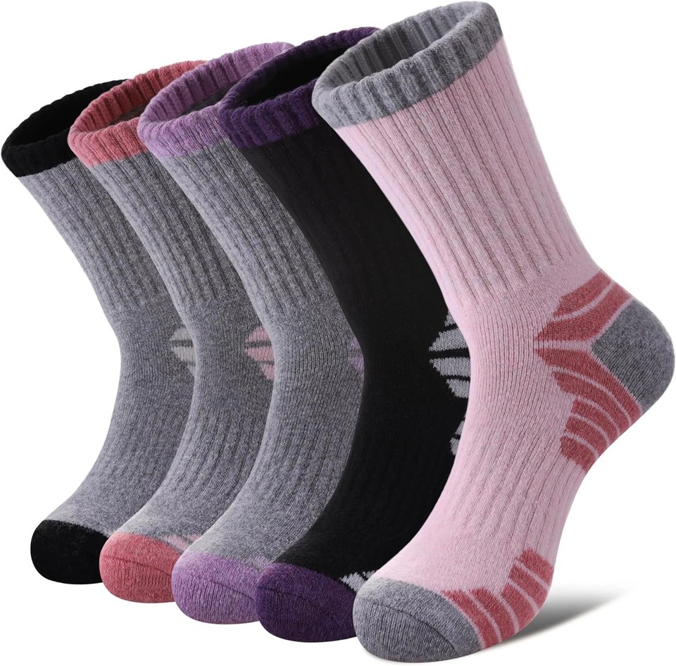 Merino Wool Socks for Women Hiking Thermal Winter Thick Warm Cozy Boot ...