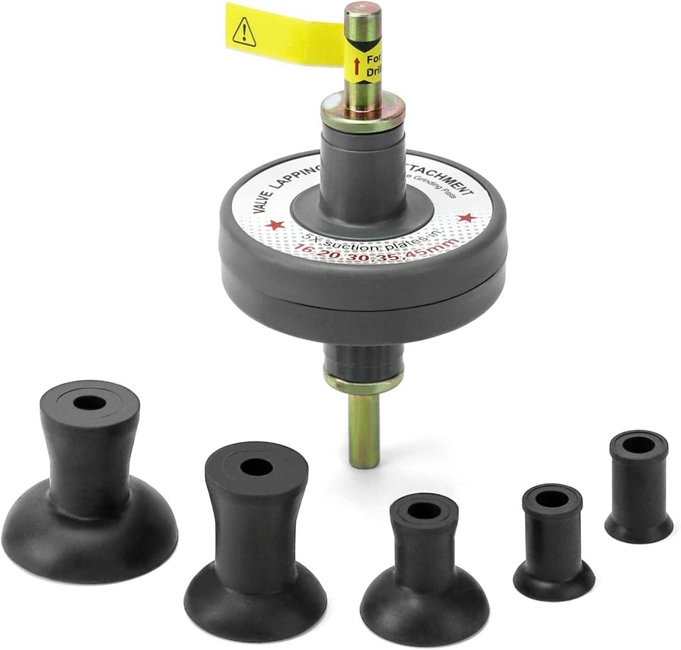Valve Lapping Tool Kit Valve Lapping Tool & Compound Kit with 5 Suction ...