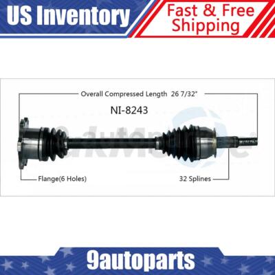 Rear Right Passenger Side CV Axle Shaft For 2005-2012 Nissan Pathfinder ...