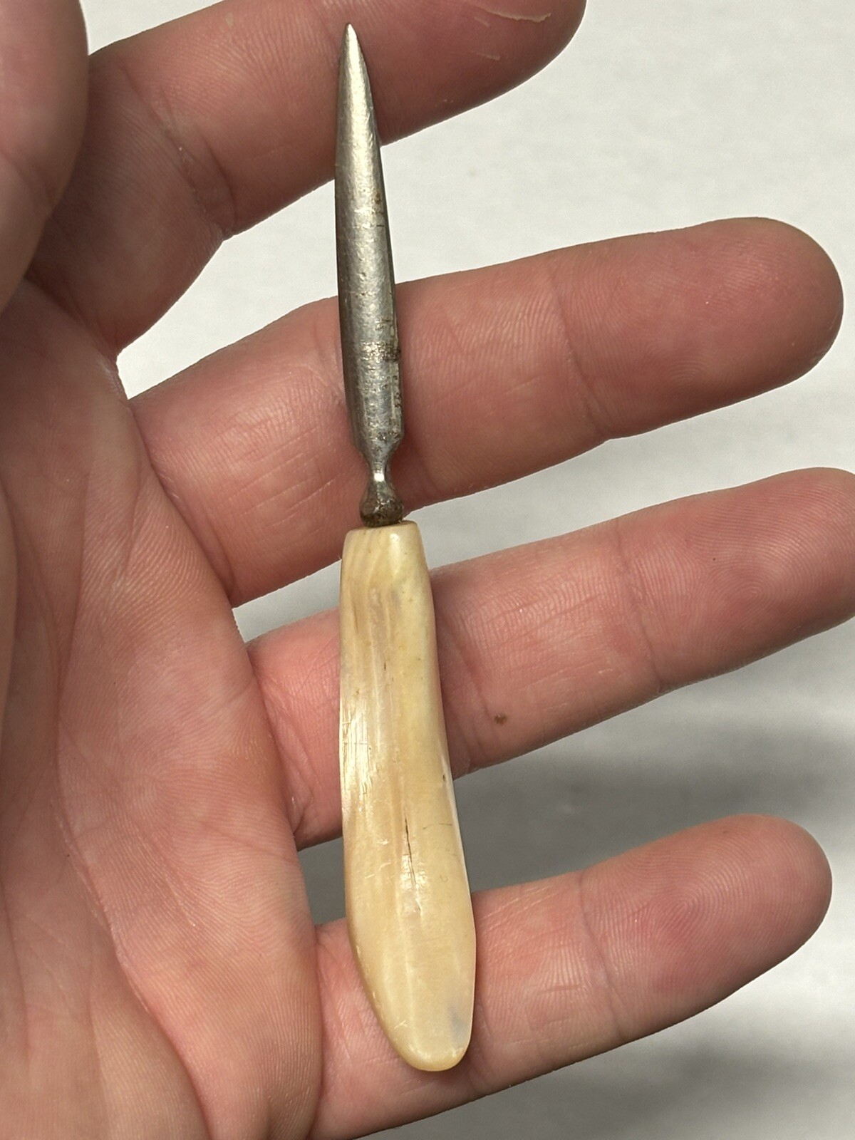 Antique Bone Handle Awl Tool 4” | eBay