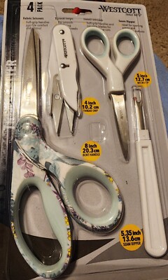 Westcott Sewing Tool Set - Stainless Steel, Thread Snips, Seam Ripper ...