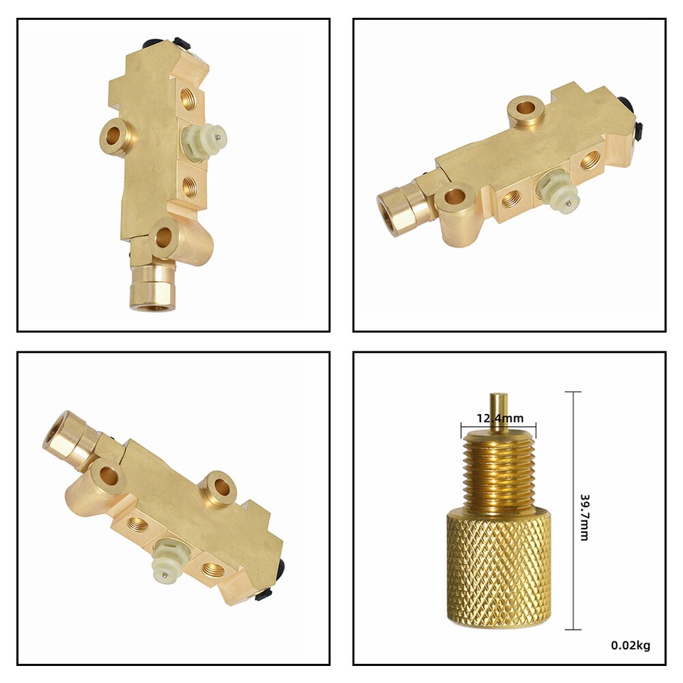 NEW FOR DISC/DRUM BRAKE BRASS PROPORTIONING VALVE PV2 WITH BLEEDER TOOL ...