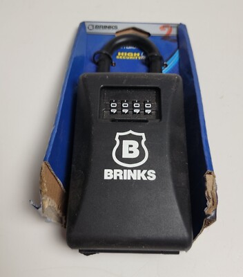 NEW BRINKS Resettable Lock Box XL Storage with Steel Shackle 665-80001 ...
