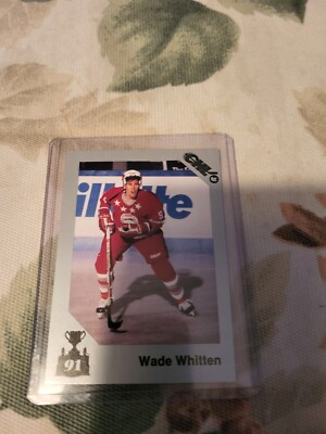 1991 7th Inning Sketch Memorial Cup # 8 WADE WHITTEN SAULT STE MARIE ...