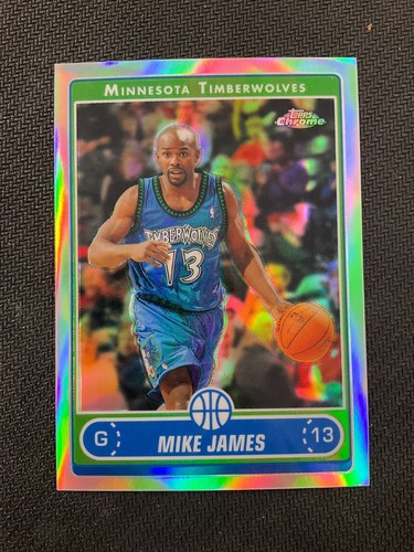 2006-07 Topps Chrome #120 Mike James Refractor Minnesota Timberwolves ...