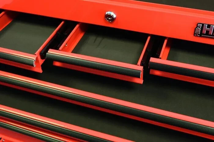 Hilka Tool Chest Box red steel metal 6 drawer garage tools storage ...