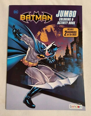 Batman Jumbo Coloring & Activity Book with Tear & Share Pages NEW Free ...