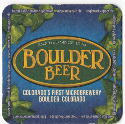 Boulder Beer Colorado's First Microbrewery Beer Coaster | eBay
