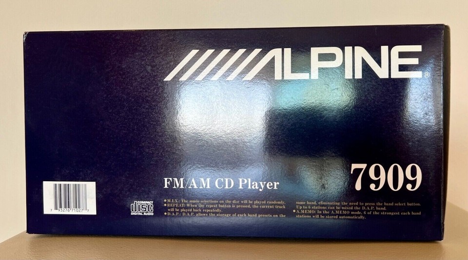 Alpine 7909 CD Player 30th Anniversary Brand New in Box | Alpine Car Audio