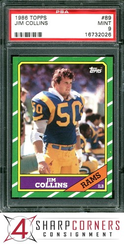 1986 TOPPS #89 JIM COLLINS RAMS PSA 9 | eBay