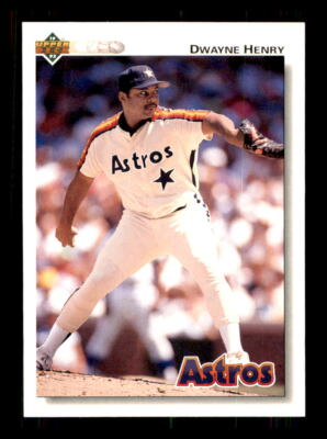 1992 BASEBALL 1992 Upper Deck Dwayne Henry Houston Astros #430 1 | eBay