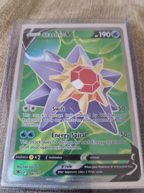 Pokémon TCG Starmie V Sword & Shield - Astral Radiance 166/189 Holo ...