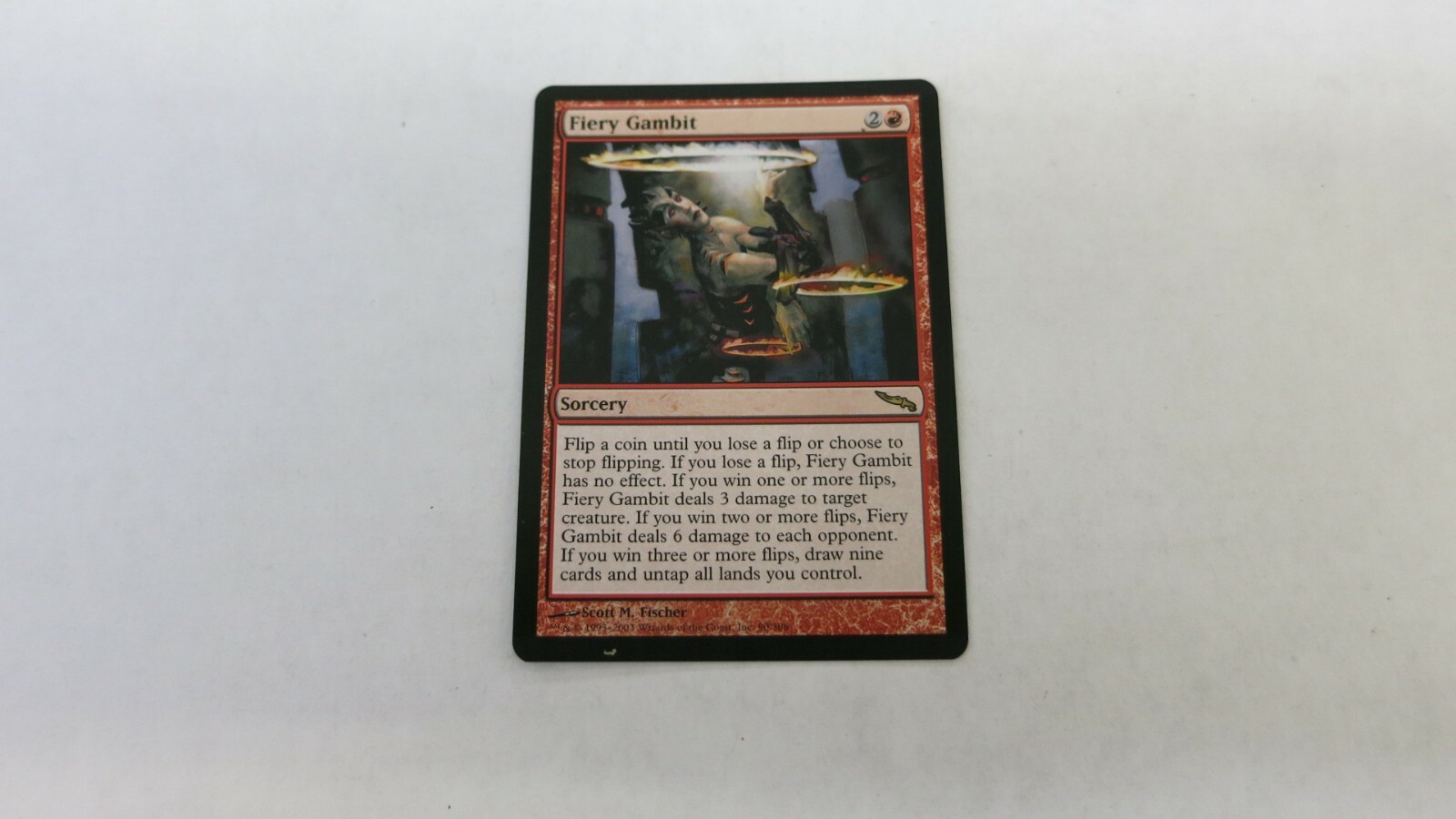 FIERY GAMBIT MIRRODIN MRD RARE MTG MAGIC THE GATHERING UNPLAYED | eBay