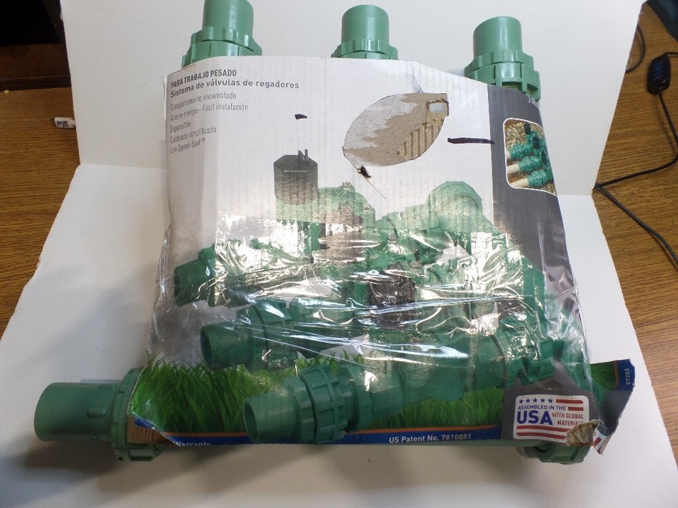 ORBIT 57253 3 VALVE HEAVY DUTY INLINE MANIFOLD PREASSEMBLED ASSEMBLY | eBay