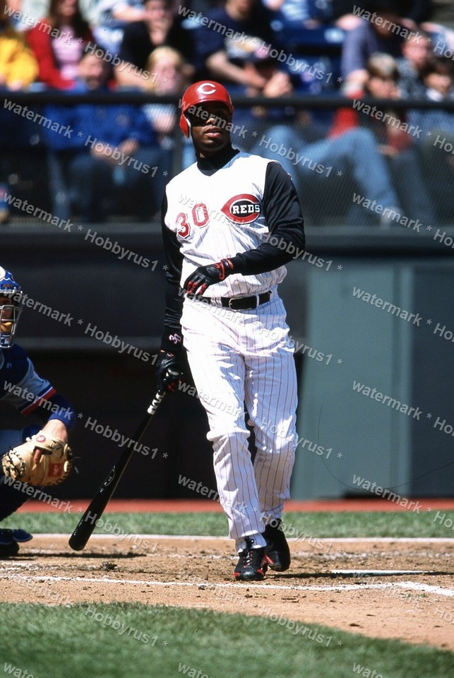 Ken Griffey Jr CINCINNATI REDS MLB Baseball 2002 Original 35mm Photo ...