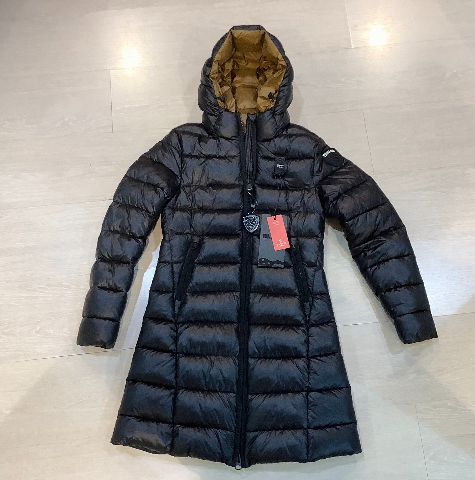 BLAUER Donna - Piumino lungo Eco -Mod. Adelaide - Col. NERO | eBay