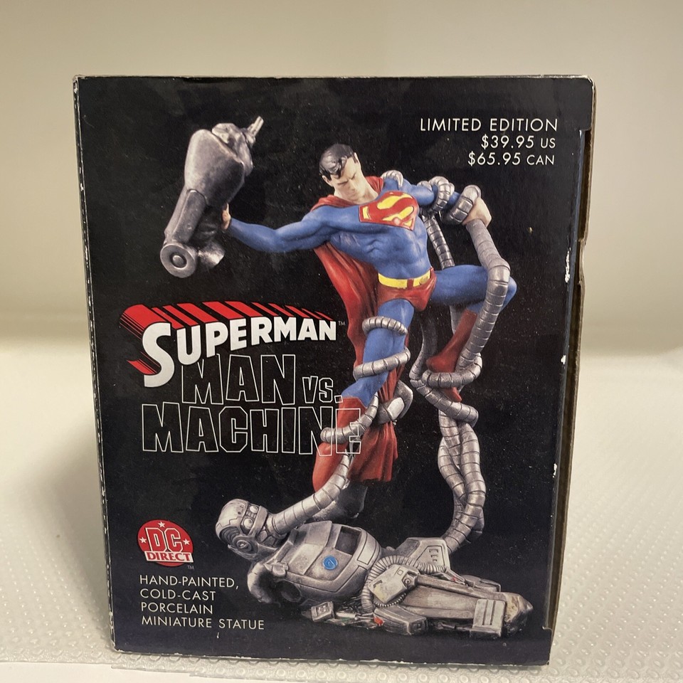 DC Comics SUPERMAN MAN VS MACHINE STATUE #143/2500 BRAND NEW! | eBay