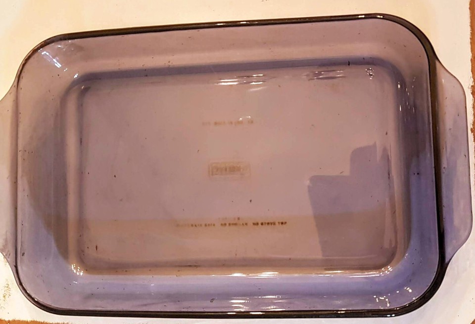 Pyrex Originals Amethyst Baking Dish 233 Rectangle 3 Qt Oven Ware ...