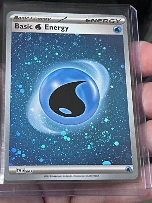 Pokemon TCG Basic Water Energy Cosmos Holo SVE 003 Pokemon 151 - 4 ...