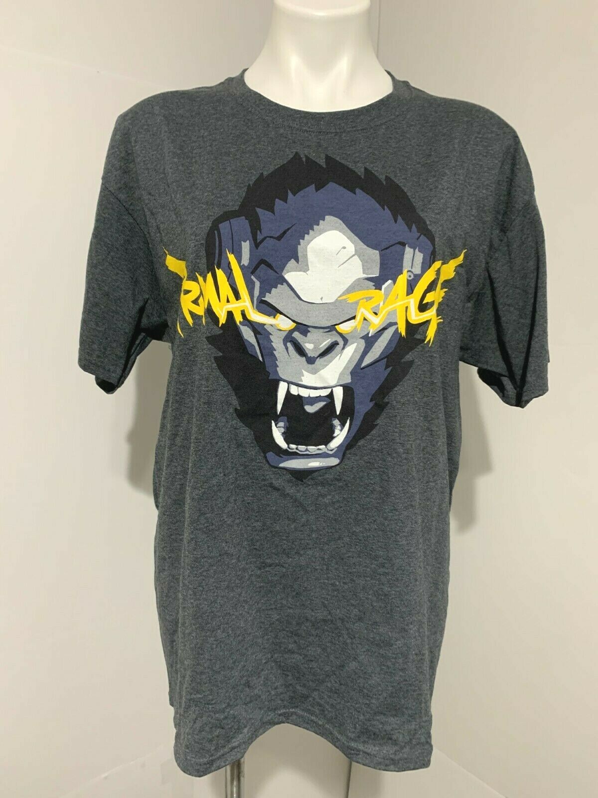 Overwatch Loot crate Winston Primal Rage T-Shirt Men'… - Gem