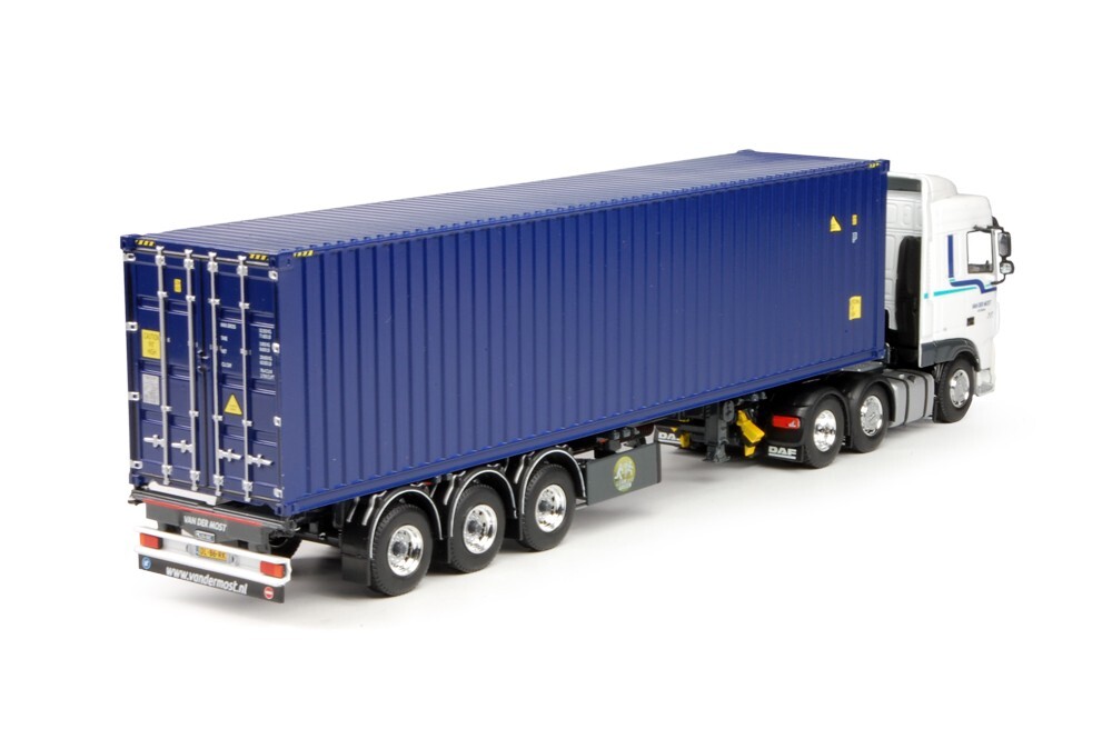 TEKNO - Truck 3 Axles DAF Fx With Ring Container Plus Container | eBay