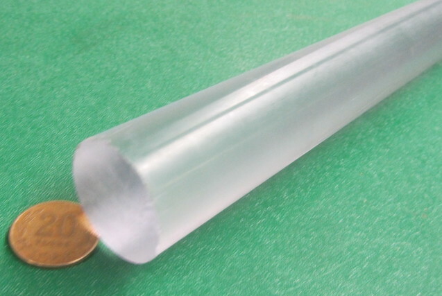 Polycarbonate Round Rod 1.375" Diameter x 24" Length, Natural | eBay