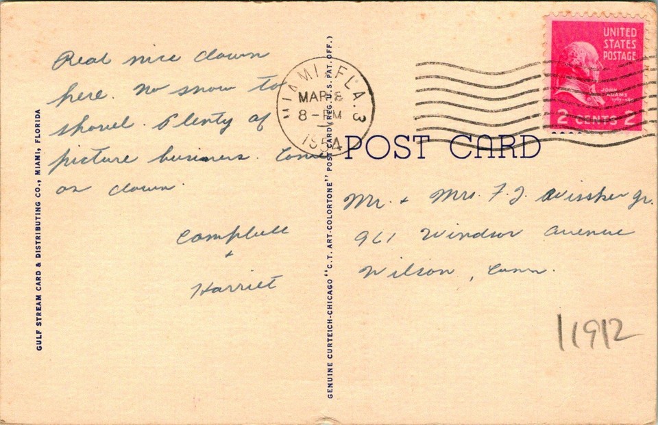 Miami FL Swordfish Couple Catch Postcard used (11912) | eBay
