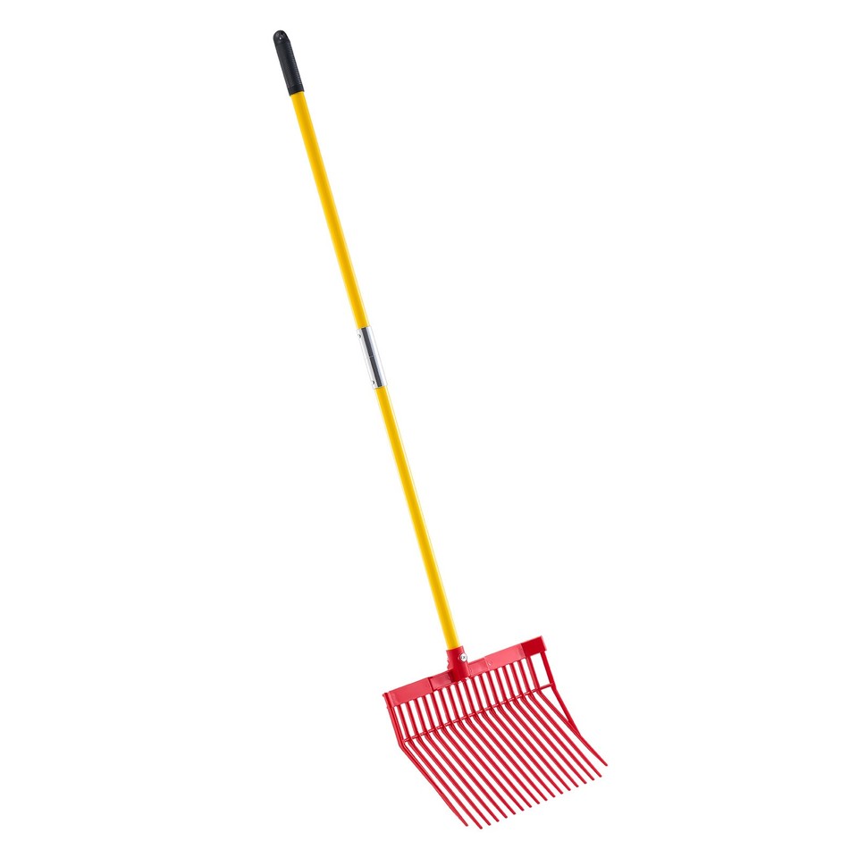Horse Manure Fork Garden Tool 18 Angled Tine Plastic Pitchfork Muck ...