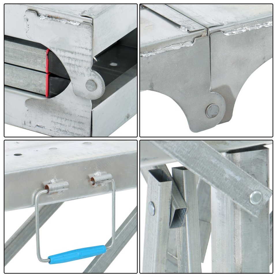 LABLT 1.8m Scaffolding, Adjustable Work Platform Scaffold Tower Ladder ...