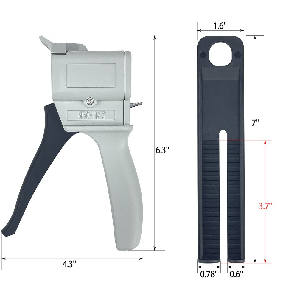 50ml Dispensing Gun Kit Impression Mixing Dispensing Gun Epoxy Glue Gun ...