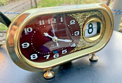 Rare Vintage Mechanical Alarm Clock Diamond Shanghai China Old ...