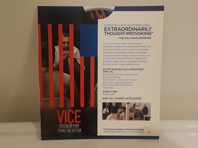 VICE SPECIAL REPORT FIXING THE SYSTEM DVD HBO 2016 EMMY FYC PRISON ...