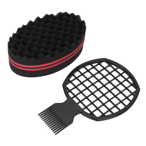 Hair Twist Comb Sponge Set Home Salon Afro Hair Sponge Curl Comb ...