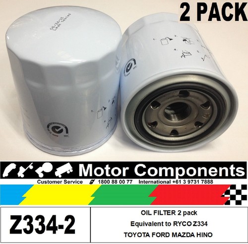 OIL FILTER 2 PACK Z334 for Mazda WL 2.5L TOYOTA 1HZ 5LE 1KZ-TE 1HD-FTE ...