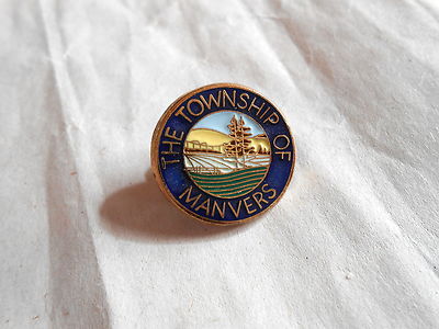 Vintage Township of Manvers Ontario Canada Enamel Souvenir Lapel Pin | eBay